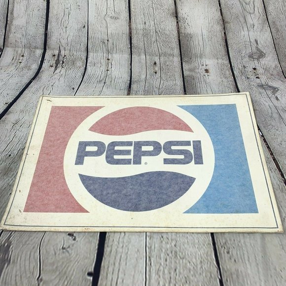 Pepsi | Art | Vintage Pepsi Logo Graphic Vinyl Sign Xl 99s 22x15 ...